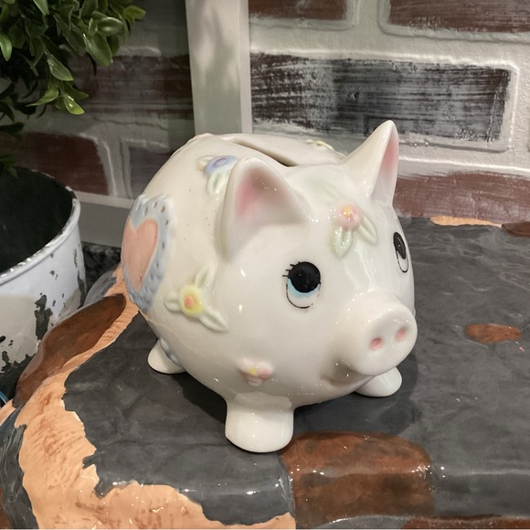 Accessories | Vintage Ceramic Crafted Piggy Coin Bank Cute Collectible ...